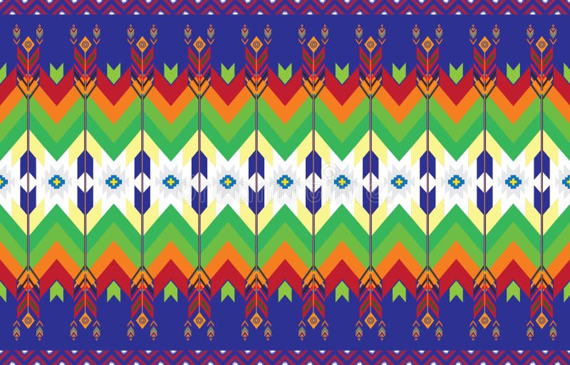 Ethnic Monochrome Seamless Pattern. Background with Aztec Geometric ...