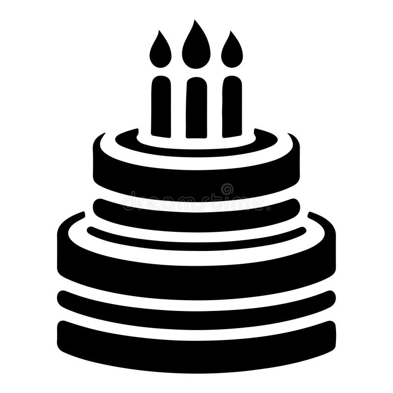 Cake Silhouette Vector: Elegant and Versatile Designs for Celebratory ...
