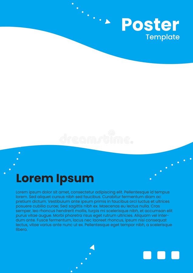 Poster Template Simple Easy To Edit Stock Vector - Illustration of ...