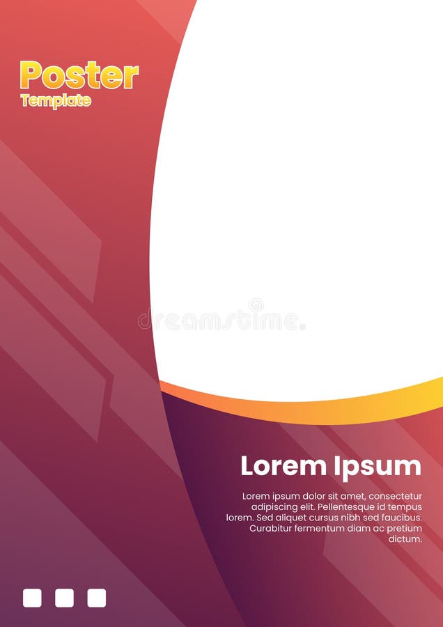 Advertising Poster Template Stock Vector - Illustration of polished ...