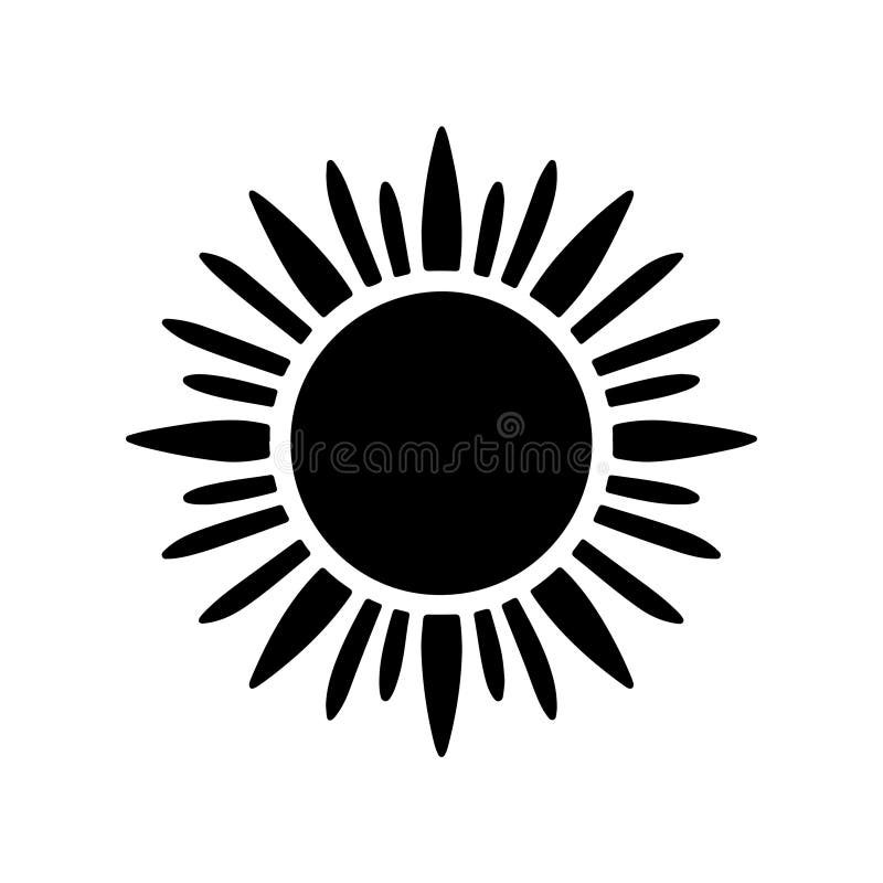 Stunning Sun Silhouette Vector Design: Perfect for Modern Graphics ...