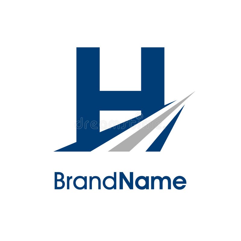 Simple Illustration Initial H Road Logo Stock Illustration ...