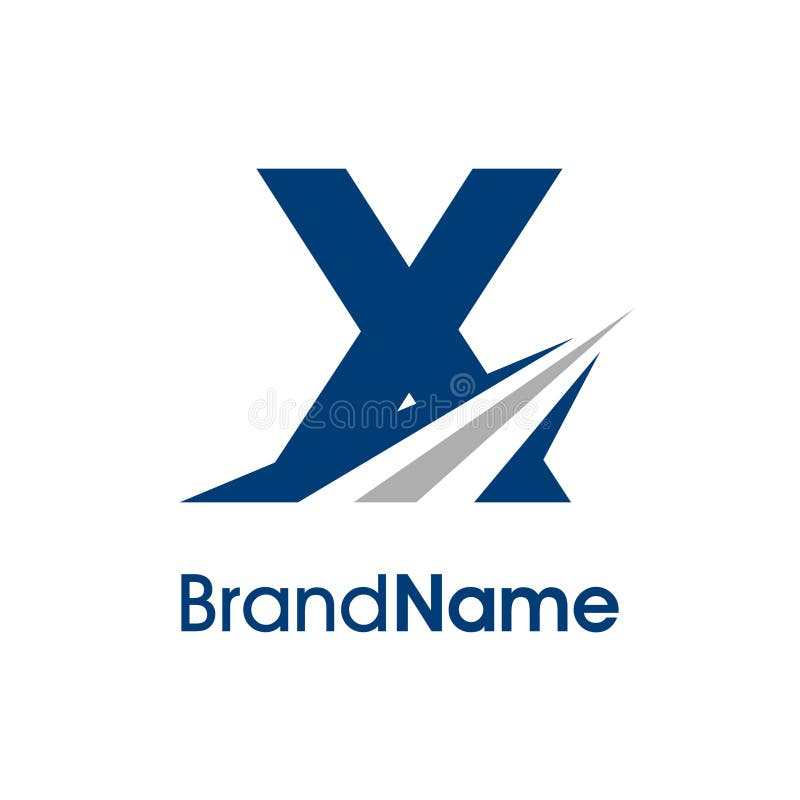 Simple Illustration Initial X Road Logo Stock Illustration ...
