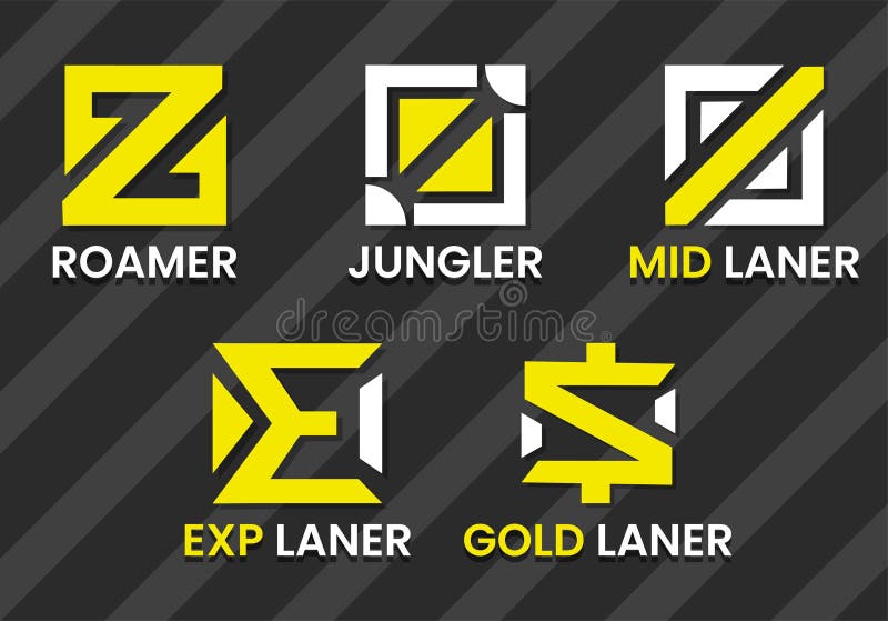 Free Vector Mobile Legend Bang Bang All Role Logos and Icons Roamer ...