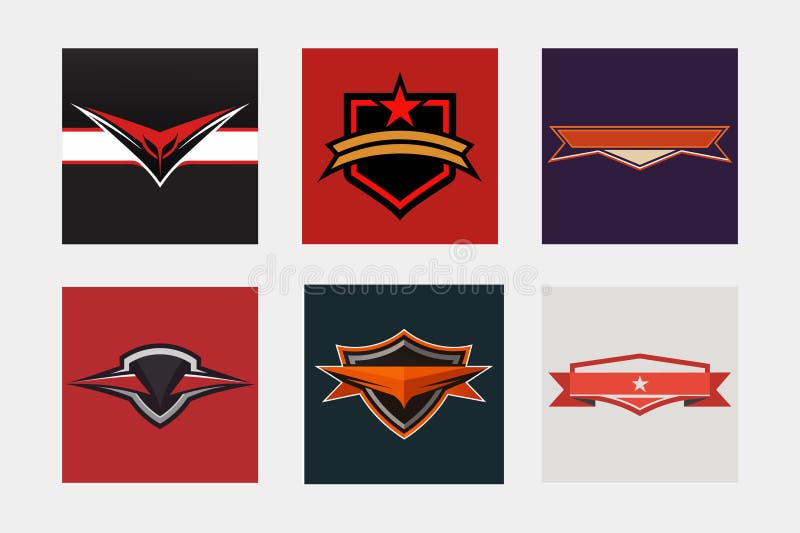 Modern Logo Design Header Set Vector Illustration Stock Vector ...