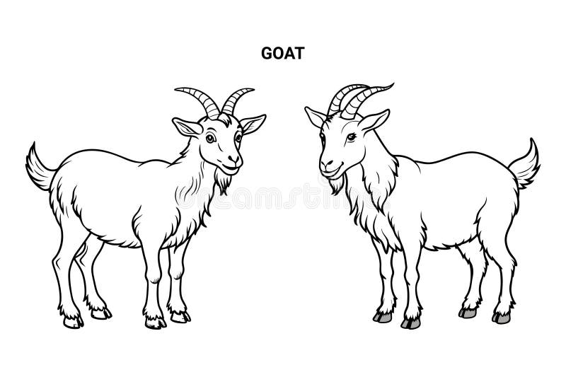 Versatile Vector Goat: Perfect Outline for Any Project Stock Vector ...
