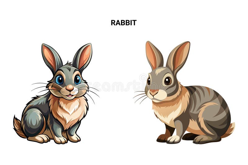 Versatile Vector Rabbit: Editable Color Perfect for Any Project Stock ...
