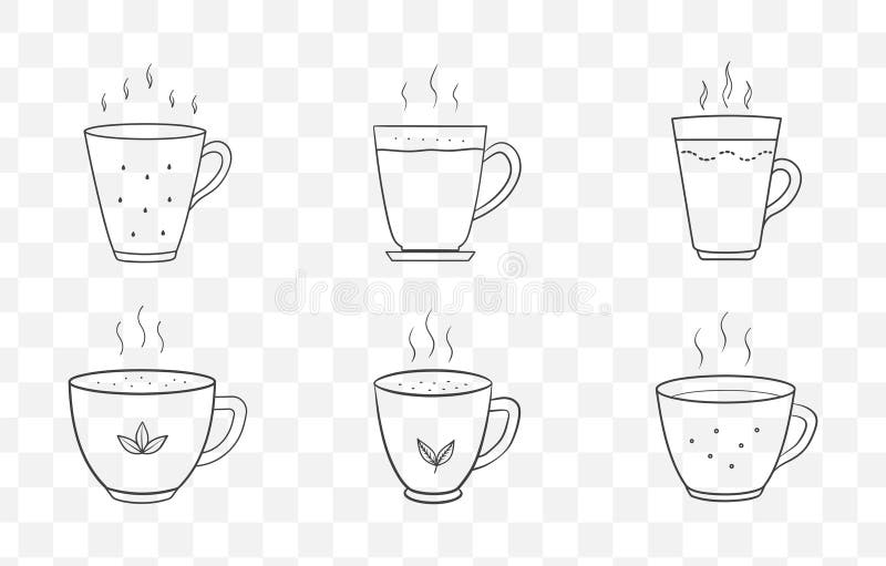 Print Masala Chai Art Vector Set Featuring Traditional Indian Tea ...