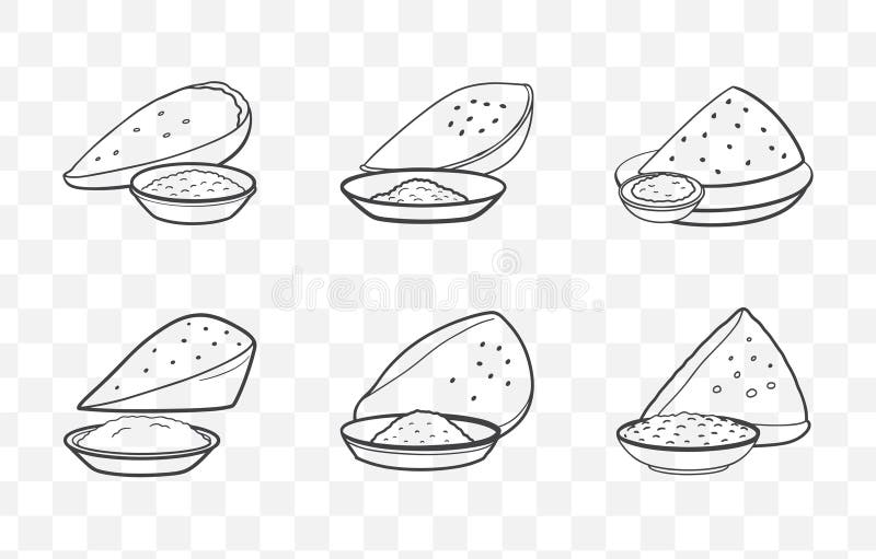 Dosa Line Drawing Stock Illustrations – 14 Dosa Line Drawing Stock ...