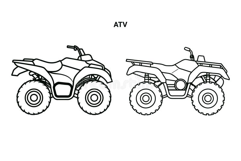 Atv Outline Stock Illustrations – 1,080 Atv Outline Stock Illustrations ...