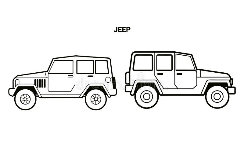 Jeep Outline Stock Illustrations – 1,392 Jeep Outline Stock ...