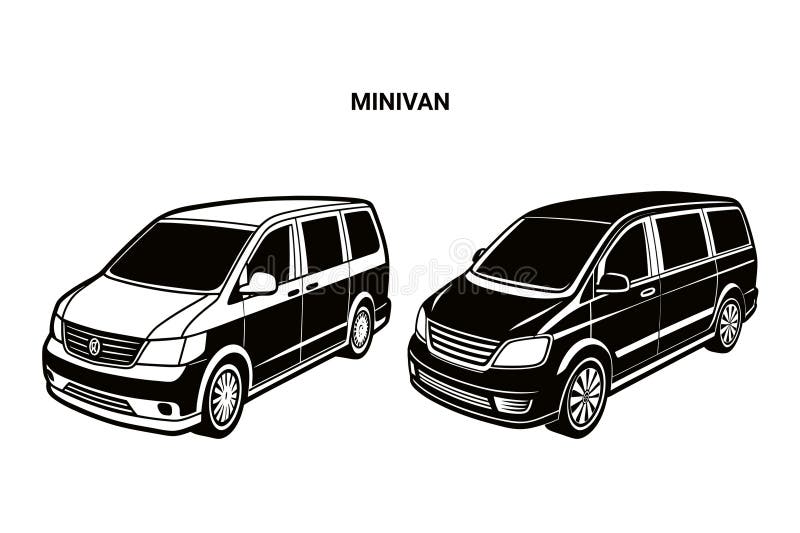 Minivan Silhouette Stock Illustrations – 1,055 Minivan Silhouette Stock ...