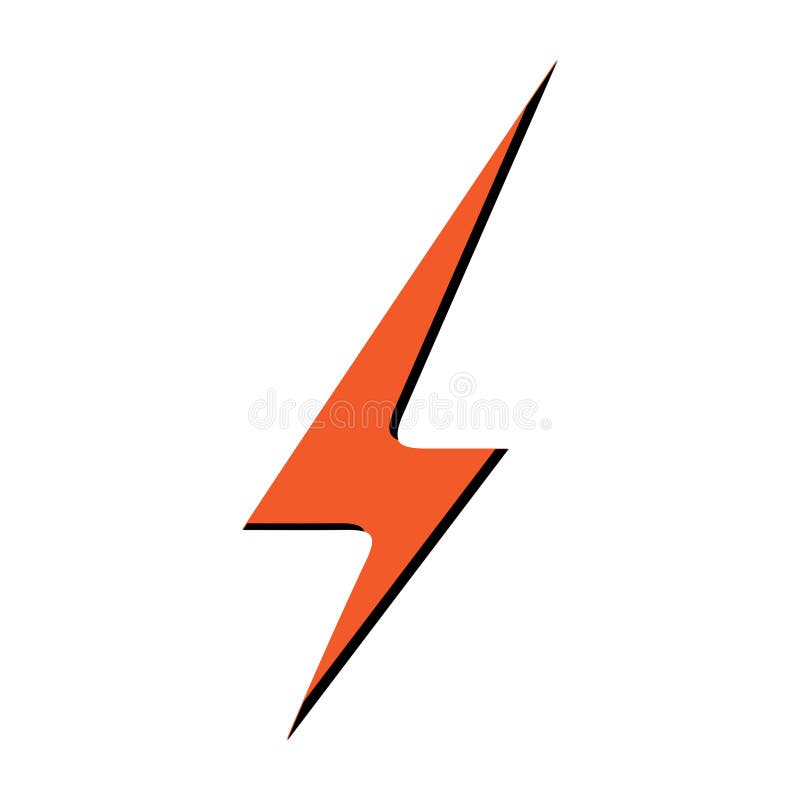 Neon Lightning Flash Icon. Lightning Bolt Icons Stock Illustration ...