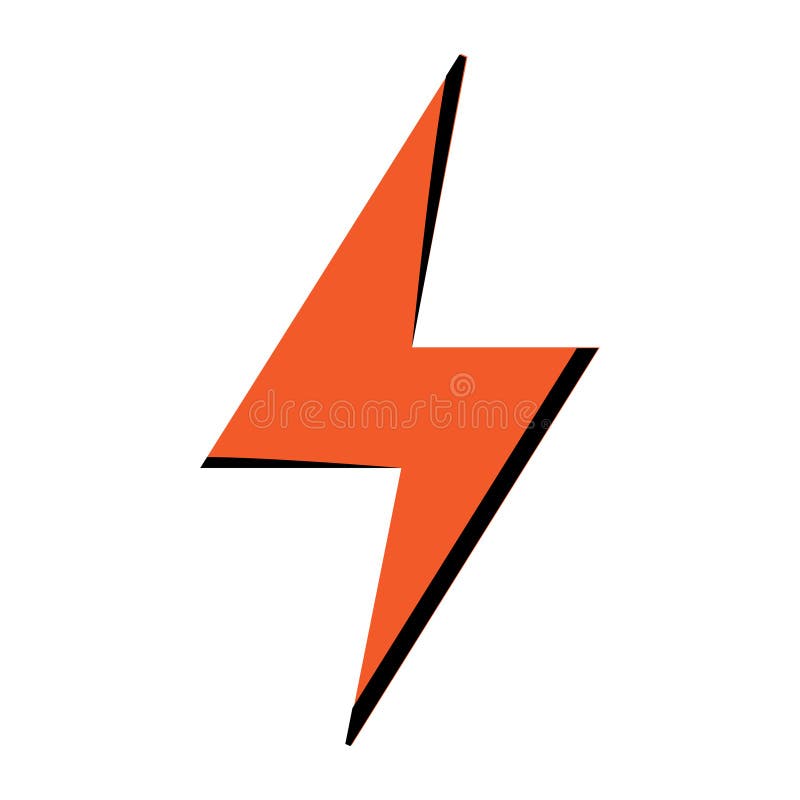 Neon Lightning Flash Icon. Lightning Bolt Icons Stock Vector ...