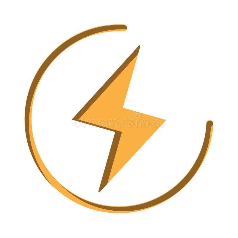 Neon Lightning Flash Icon. Lightning Bolt Icons Stock Illustration ...