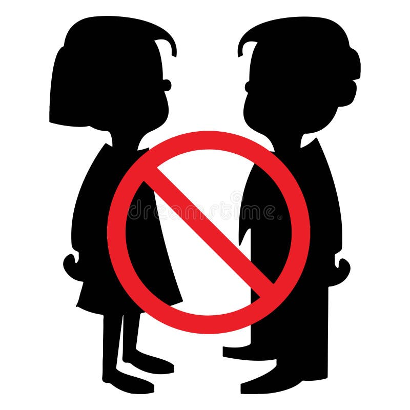 No Girlfriend Boyfriend Vector Design Logo Stock Vector - Illustration ...