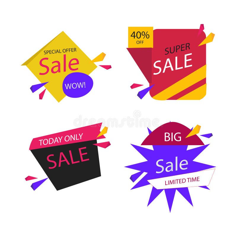 Sale Offer Bundle Stock Illustrations Stock Vector - Illustration of ...