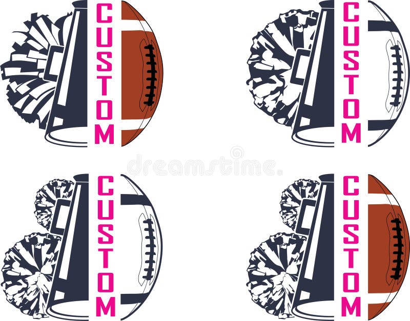 Custom Cheer American Football, Cheerleader, Cheerleading Cut Files ...