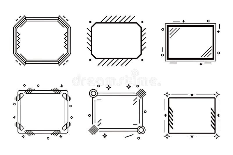 Border and Frame Set: Versatile Vector Designs for Decorative Elements ...
