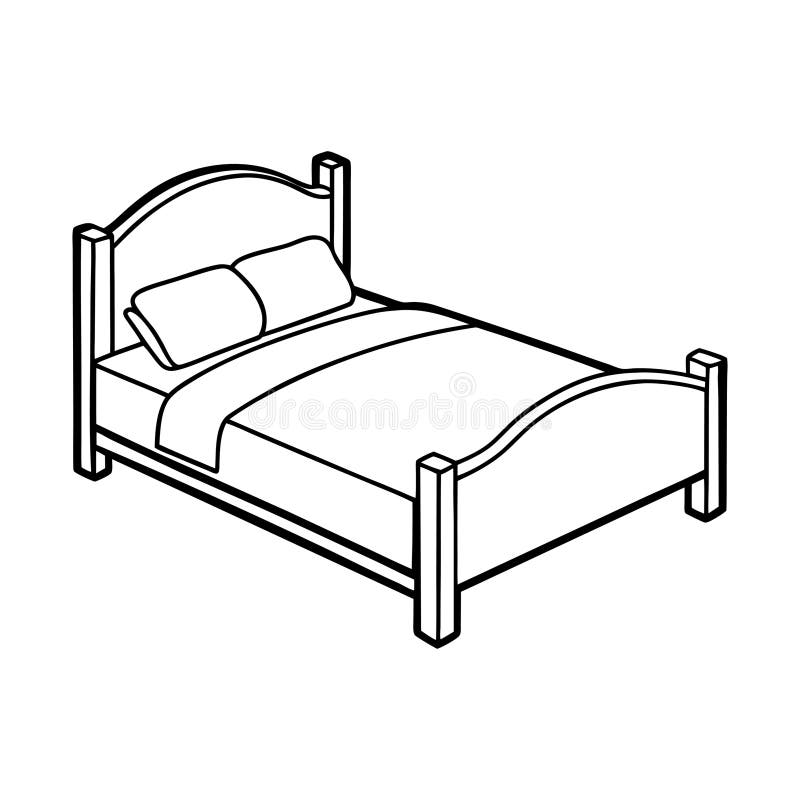 Bed Outline Stock Illustrations – 44,636 Bed Outline Stock ...