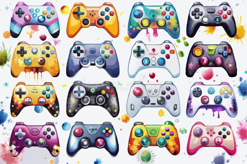 Game Controller Silhouette, Video Game Vector Illustration Stock Vector ...