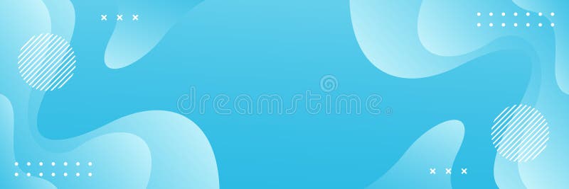 Abstract Light Blue Fluid Wave Background with Geometric Shapes, Modern ...