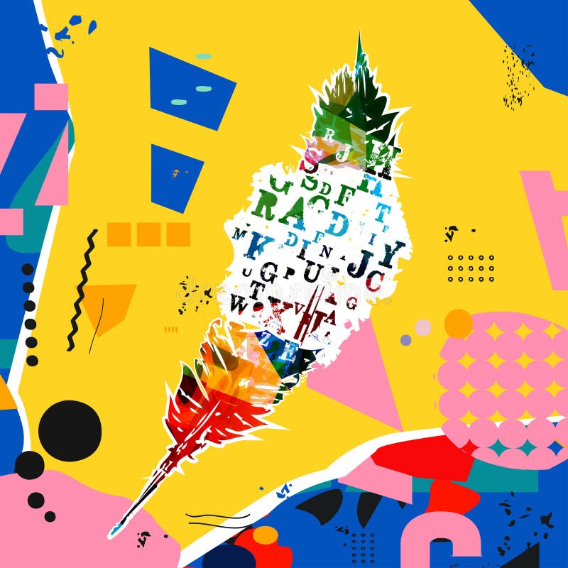 Creative writing concept stock vector. Illustration of decoration ...