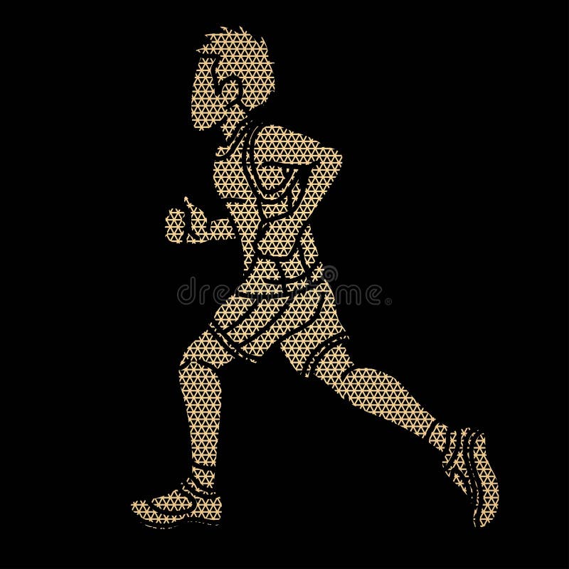 A Boy Running a Child Run Action Cartoon Sport Graphic Stock Vector ...