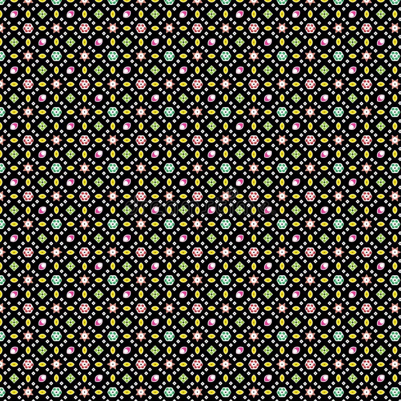 Seamless Dot Classic Vintage Pattern Stock Illustration - Illustration ...