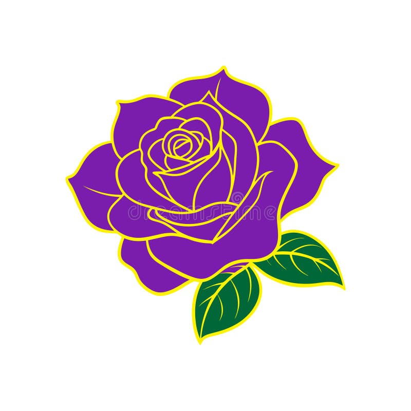 Elegant Red Rose Flower Art Stock Illustration - Illustration of ...