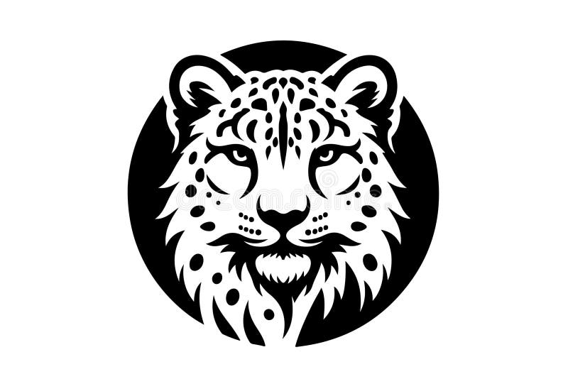 Snow Leopard Silhouette Snow Leopard Drawing Art Print By Bilal Balli