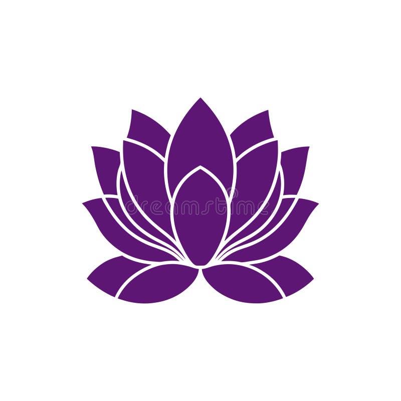 Stylized Lotus Flower Vector Art Stock Vector - Illustration of ...