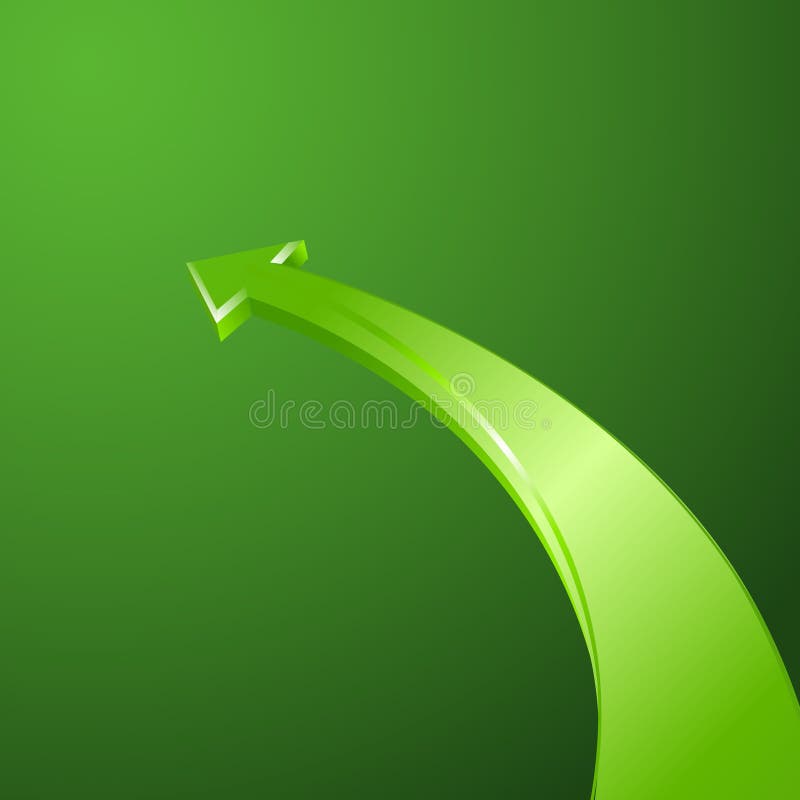 3d Arrow with Depth Effect. Directional Arrow Stock Illustration ...
