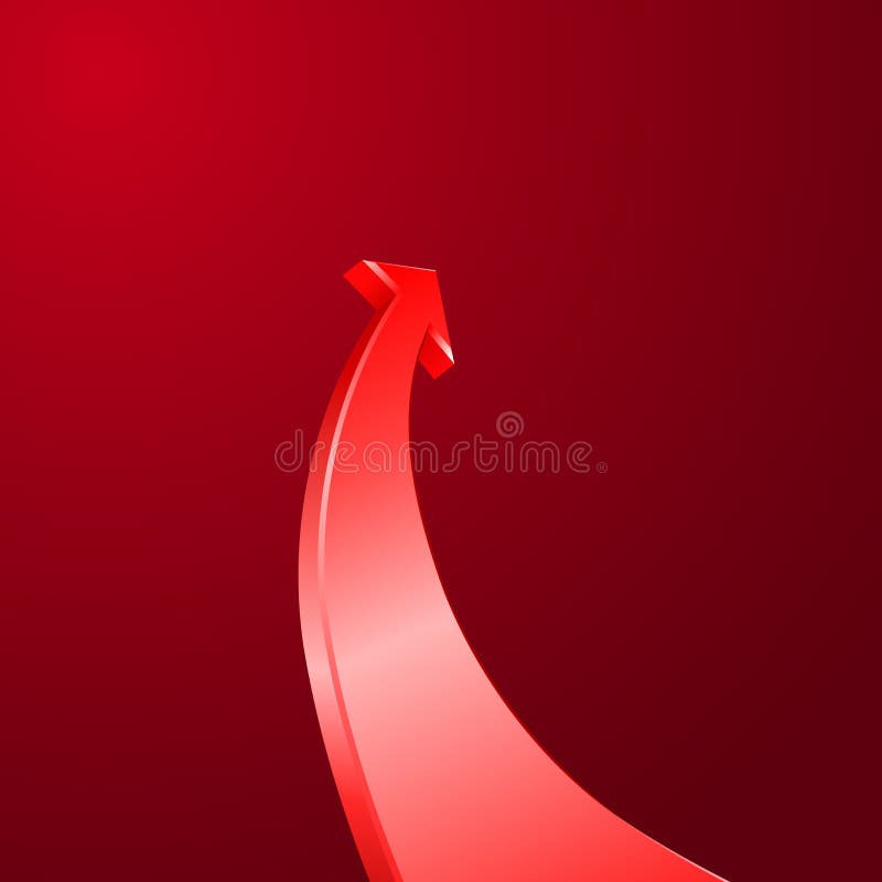 3d Arrow with Depth Effect. Directional Arrow Stock Illustration ...