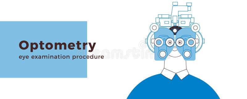 Eye Test Banner Vector. Vision Correction. Optometrist Check. Trail ...