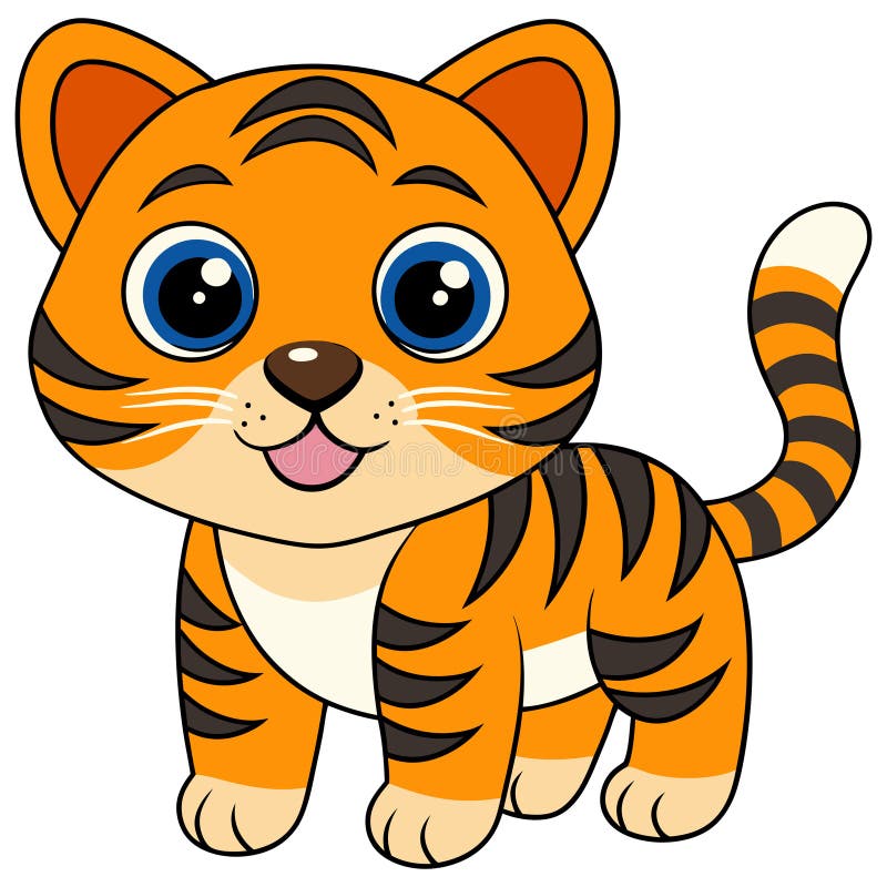 Sad Tiger Cub Stock Illustrations – 60 Sad Tiger Cub Stock ...