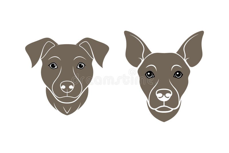 Realistic Dog Head Vector Design Stock Vector - Illustration of ...