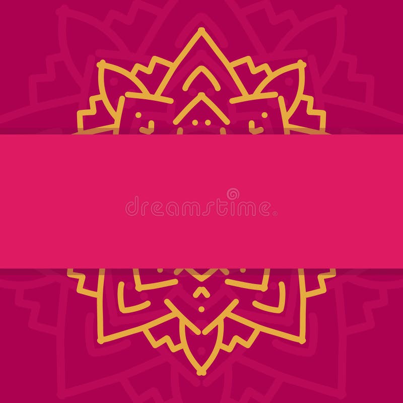 Deep Red Mandala Hindu Wedding Card Luxury Invitation Design with ...