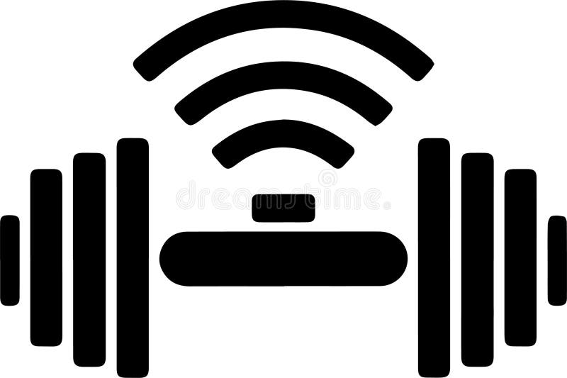 Creative Logo about Streaming Fitness Classes Stock Vector ...