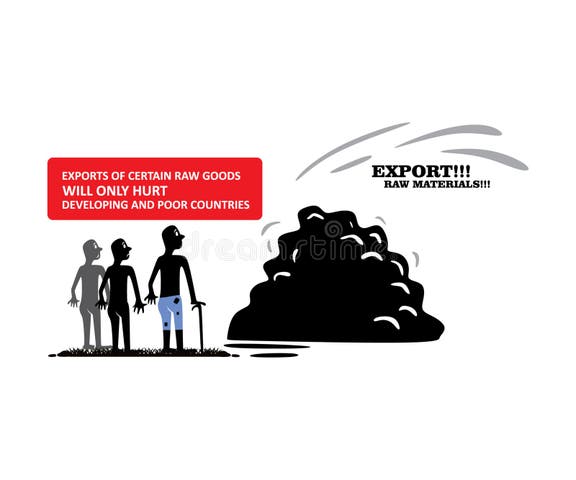 Stop Export Raw Material To Euro Stock Vector - Illustration of stop ...