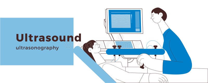 Ultrasonography Procedure. Female Medical Specialist Examining Female ...