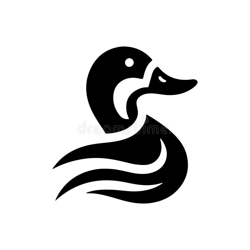 Duck Head Creative Logo Design Stock Vector - Illustration of sleek ...