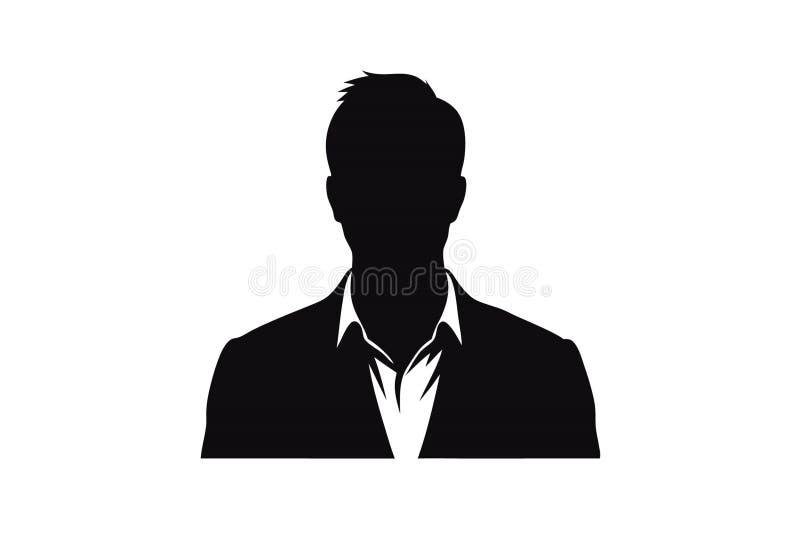 A Silhouette Man is a Dark, Shadowy Figure with No Detailed Features ...