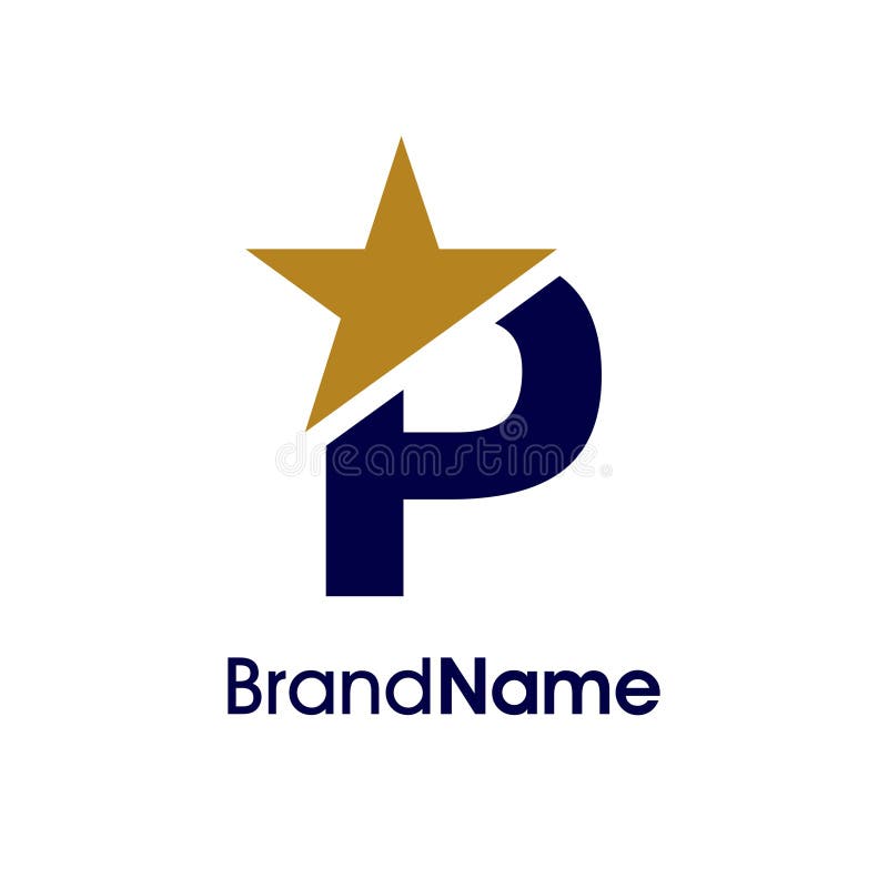 Simple and Minimalist Initial P Star Logo Stock Vector - Illustration ...