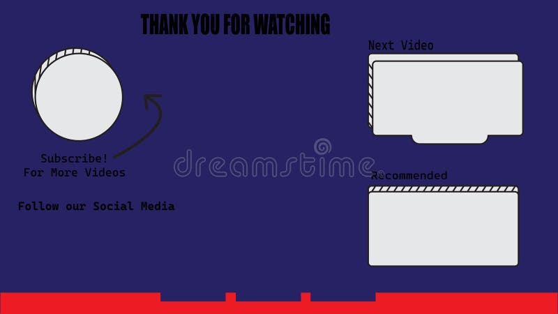 Vlog End Screen in Doodle Style. Great for Vlogger To Grab Attention on ...