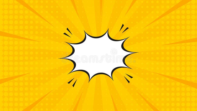Bright Yellow and Blue Versus Comic-style Background. Pop Art Comic ...
