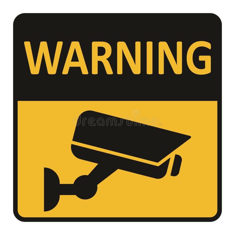 CCTV Sign of Security System Symbol Stock Vector - Illustration of ...