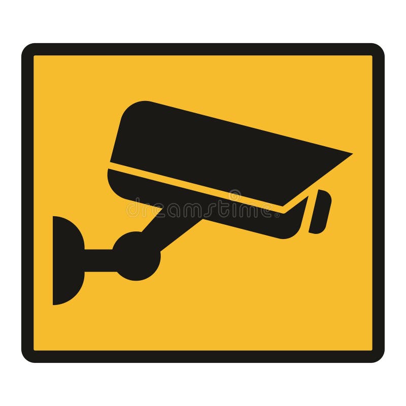 CCTV Sign of Security System Symbol Stock Vector - Illustration of ...