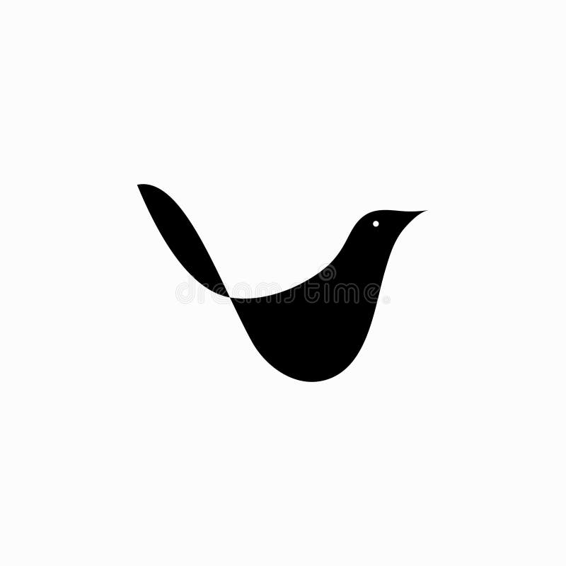 Abstract, Modern, Minimal Bird Logo Vector Design Stock Vector ...