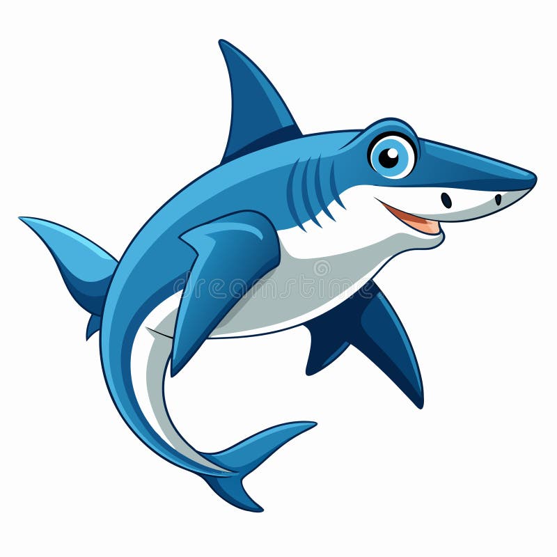 Print Handsome Hammerhead Shark Clipart Vector Art High Quality ...